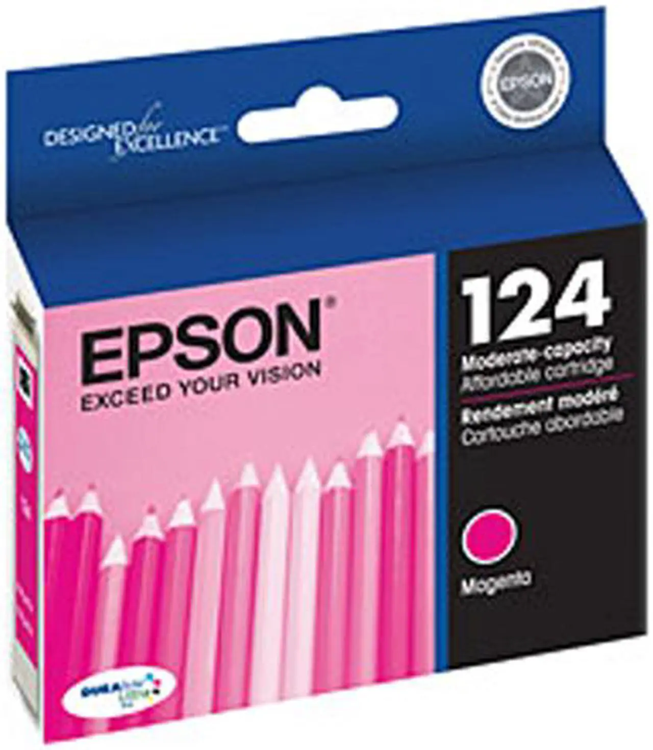 EPSON T124320 124 Moderate-Capacity Ink Cartridge Magenta - Newegg.com