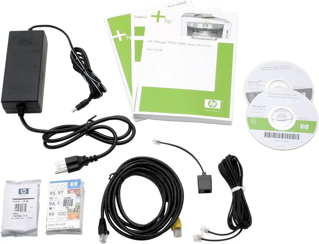 HP Officejet 7310 Ethernet (RJ-45) / USB InkJet MFC / All-In-One Color ...