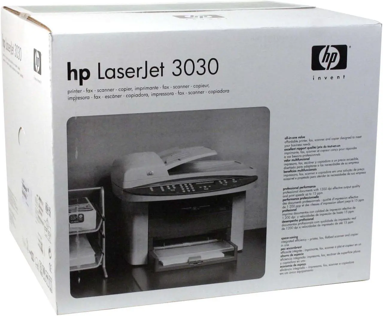 Open Box: HP LaserJet 3030 Q2666A MFC / All-In-One Monochrome LPT / USB ...