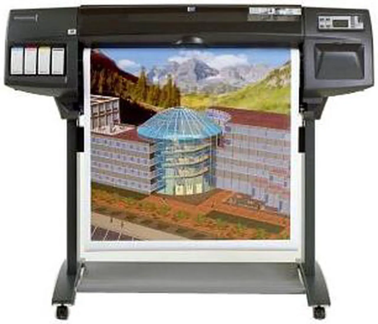 HP Designjet 1055cm C6075B InkJet Large Format Color Printer - Newegg.com