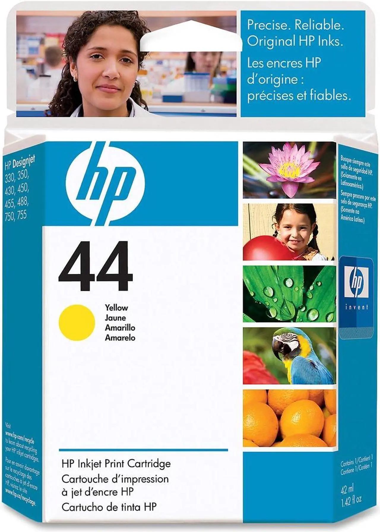 HP HP 44 (51644Y) 44 Inkjet Print Cartridge Yellow - Newegg.com