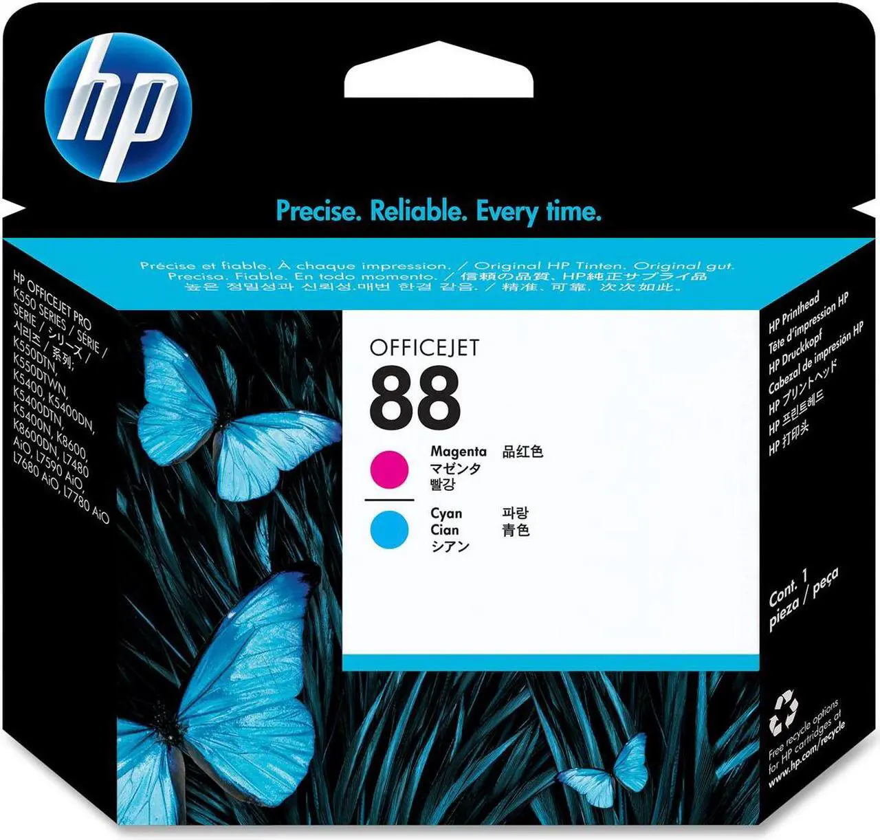 HP 88 Magenta and Cyan Officejet Printhead (C9382A) - Newegg.com
