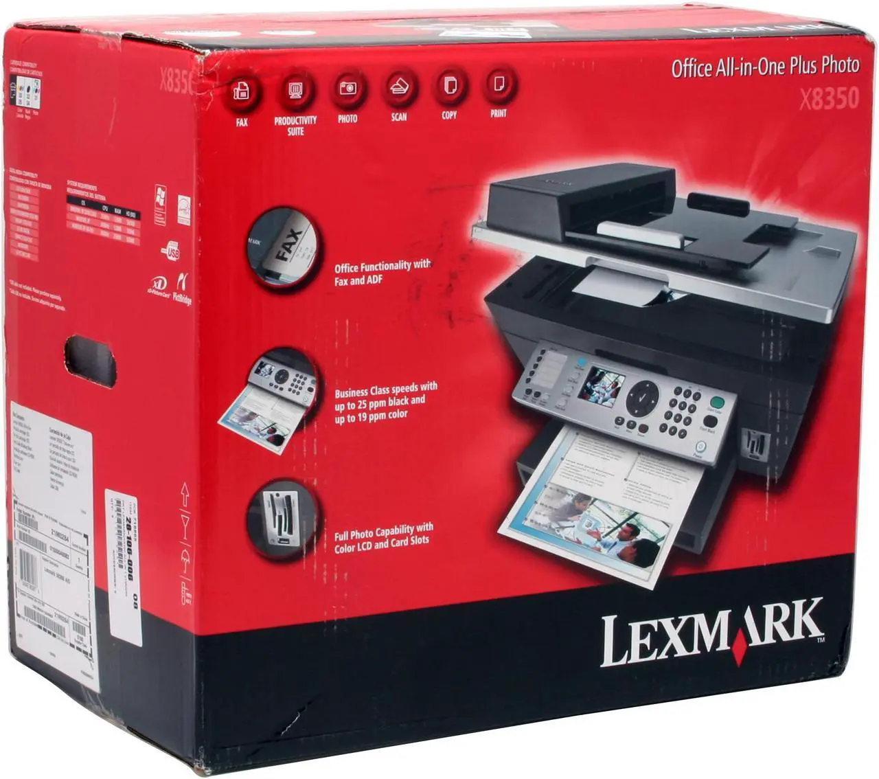 LEXMARK X series X8350 21M0284 USB Thermal Inkjet MFC / All-In-One ...