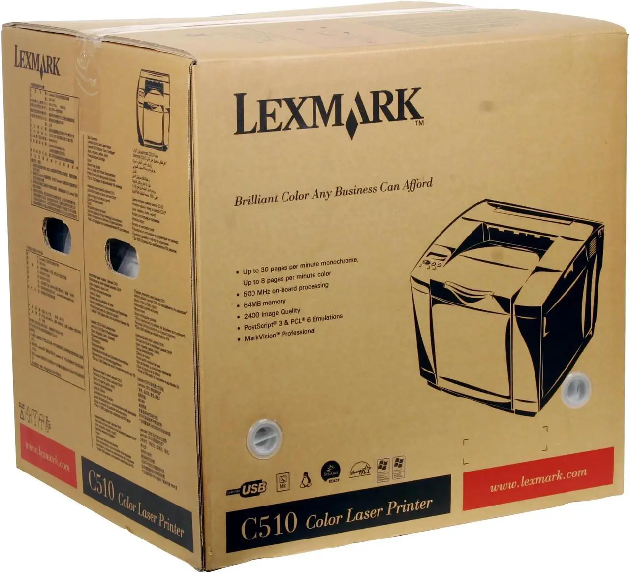 Lexmark C510 20K1100 Personal Color LPT / USB Laser Printer - Newegg.com