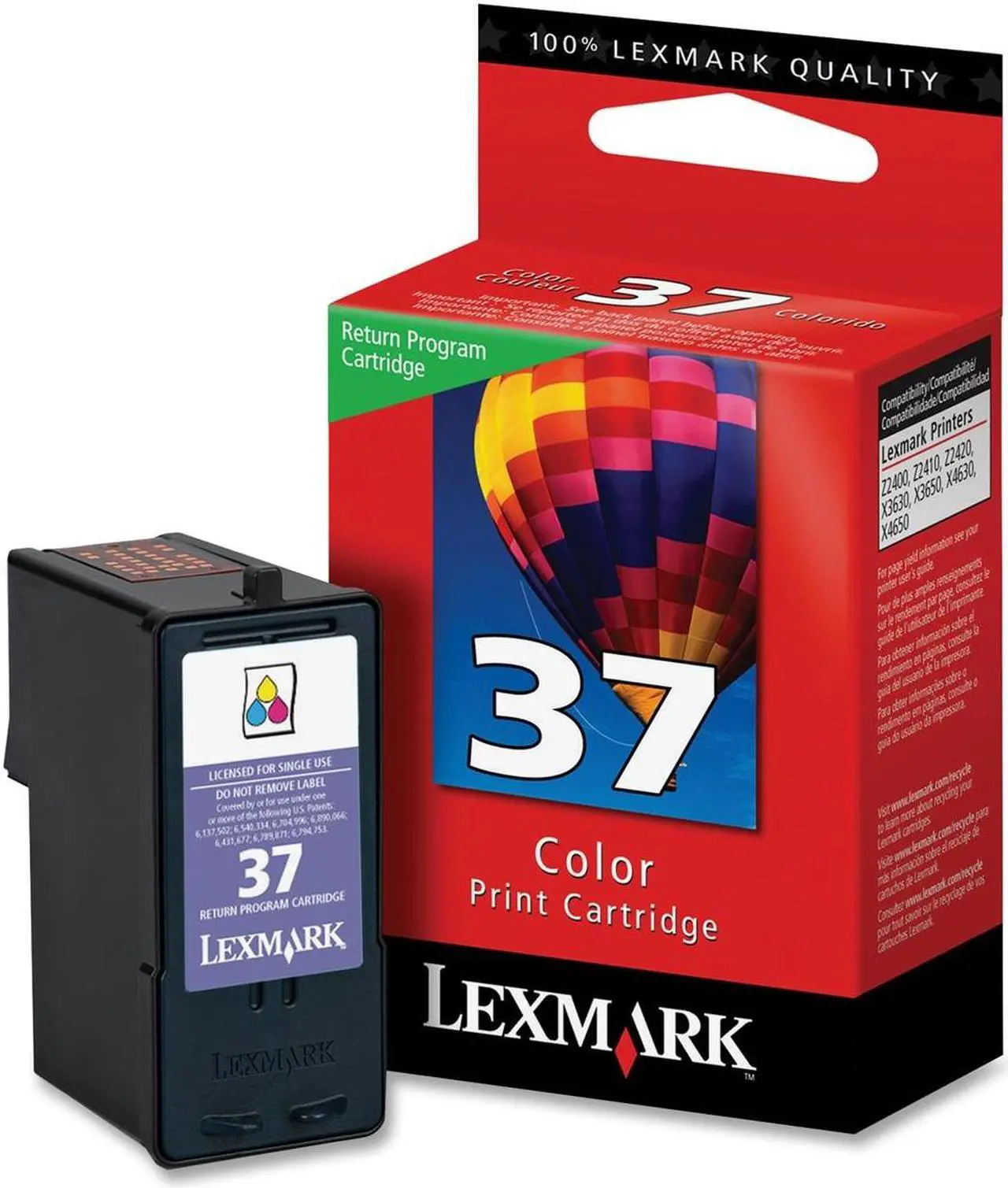 Lexmark 37 Return Program Ink Cartridge - Color - Newegg.com