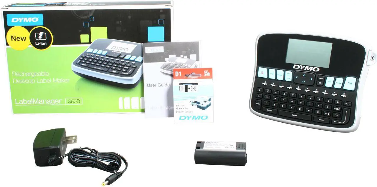 DYMO LabelManager 360D Rechargeable Desktop Label Maker (1754488 ...