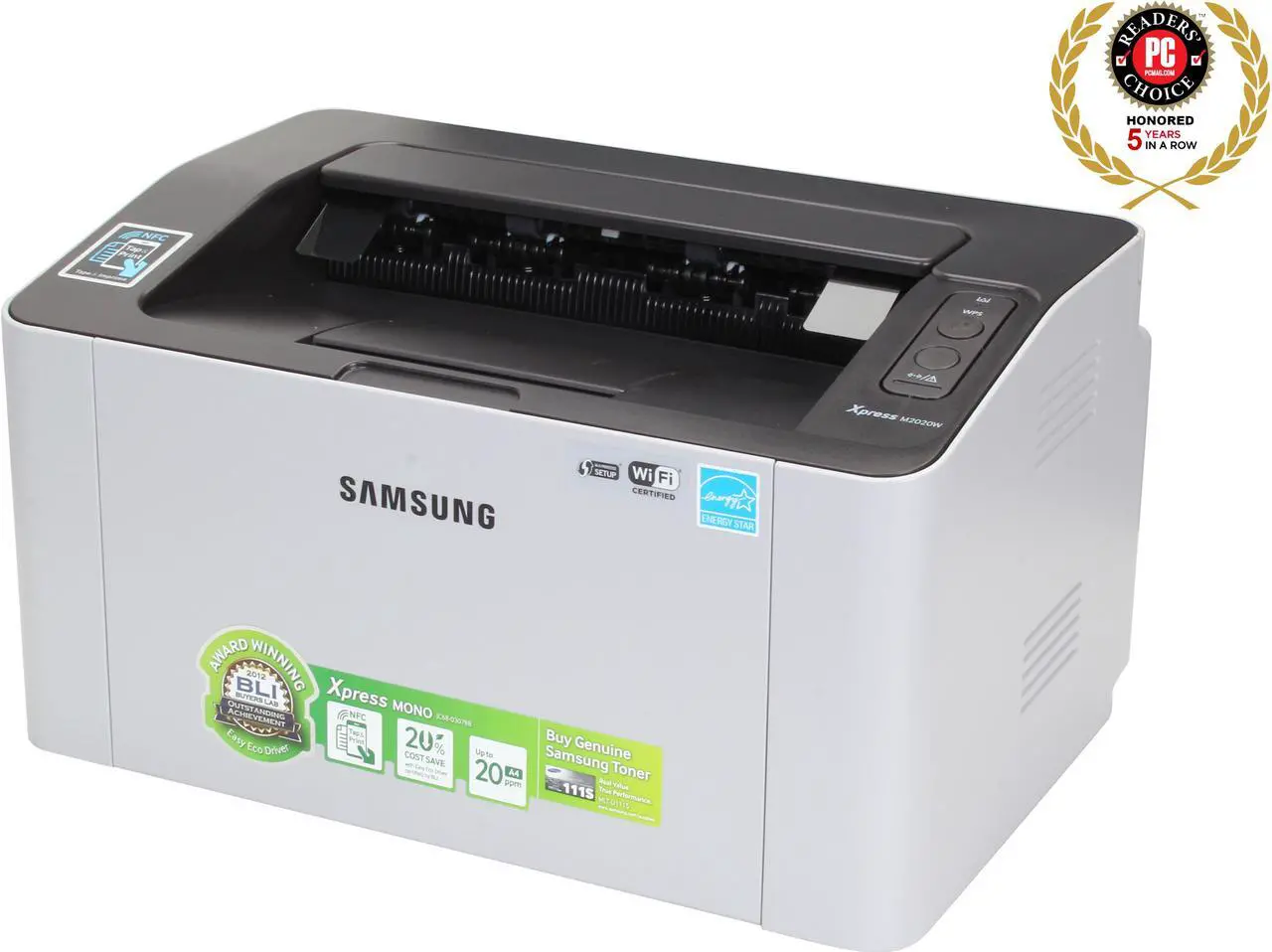 Open Box: Samsung Xpress SL-M2020W Wireless Compact Mono Laser Printer ...