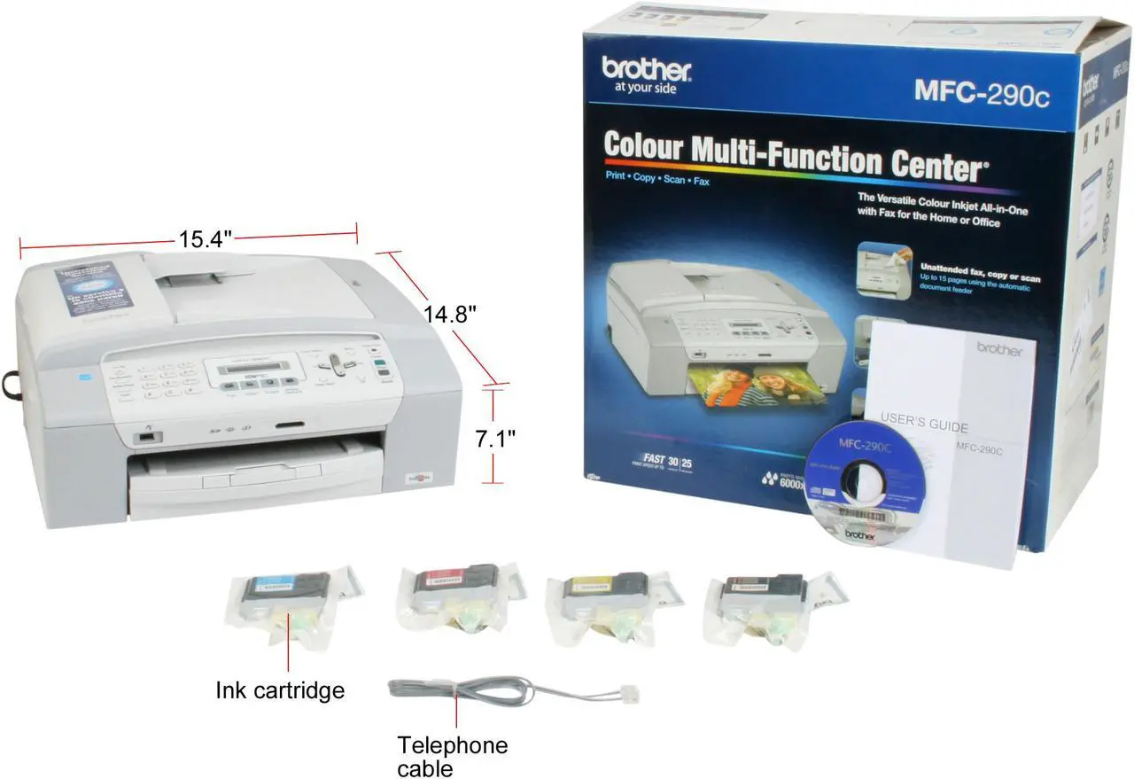 Brother MFC series MFC-290C USB InkJet MFC / All-In-One Color Printer ...