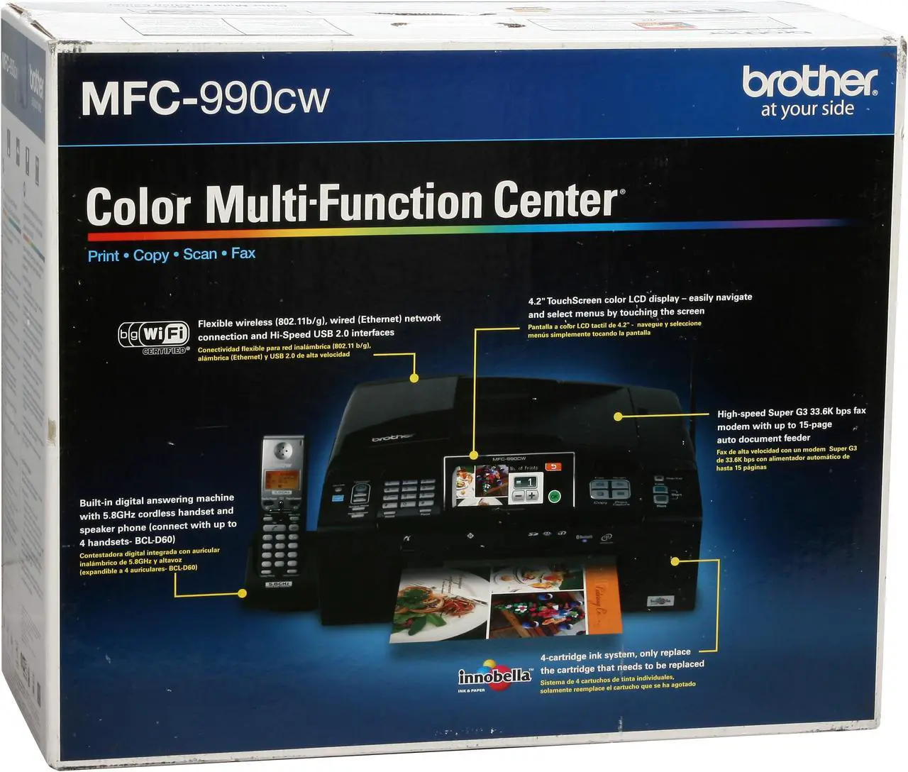Brother MFC series MFC-990cw Bluetooth / Ethernet (RJ-45) / USB / Wi-Fi ...