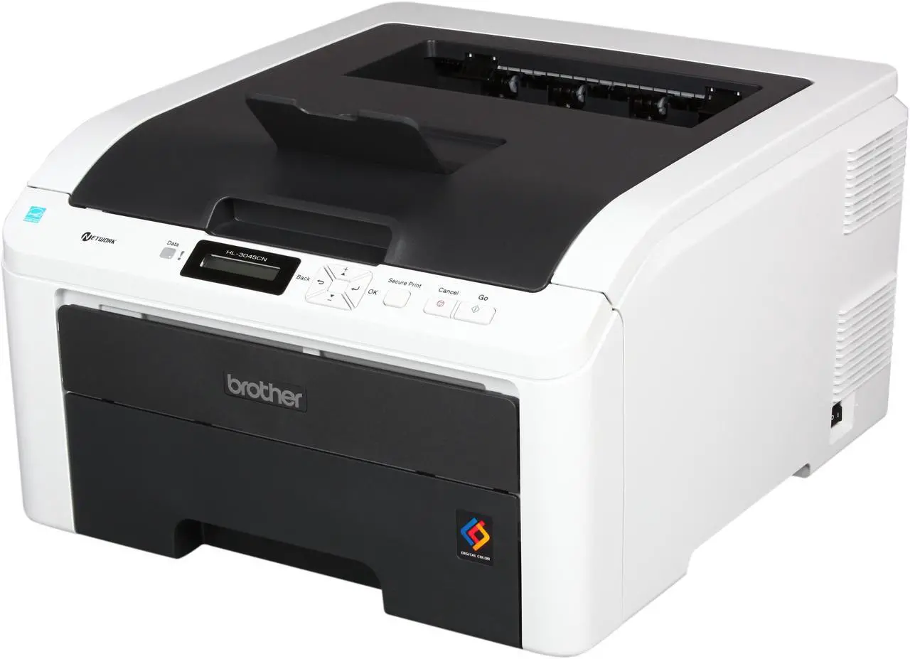 Brother HL Series HL-3045cn Workgroup Color Ethernet (RJ-45) / USB ...