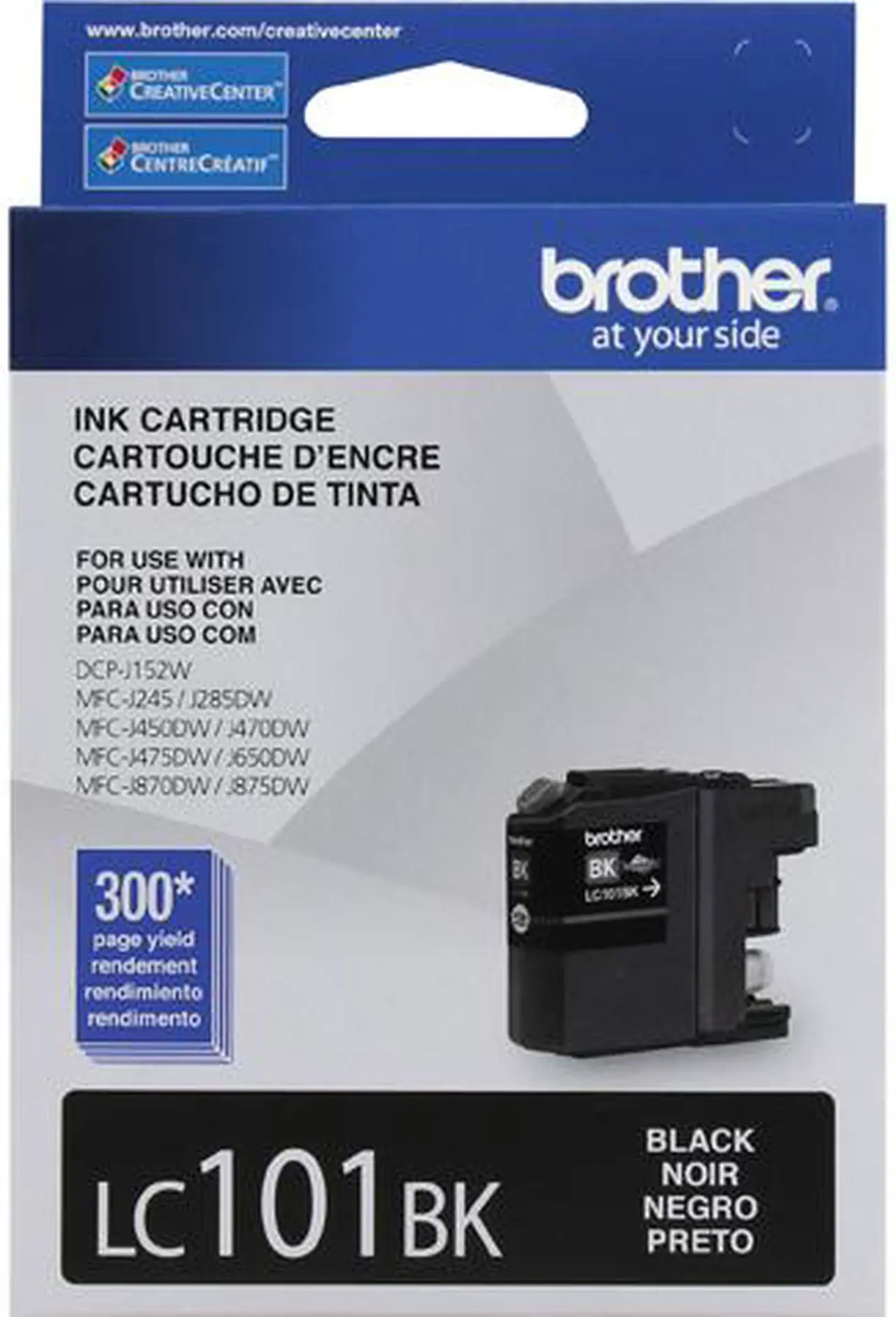 Brother LC101BK High Yield Innobella Ink Cartridge - Black - Newegg.com