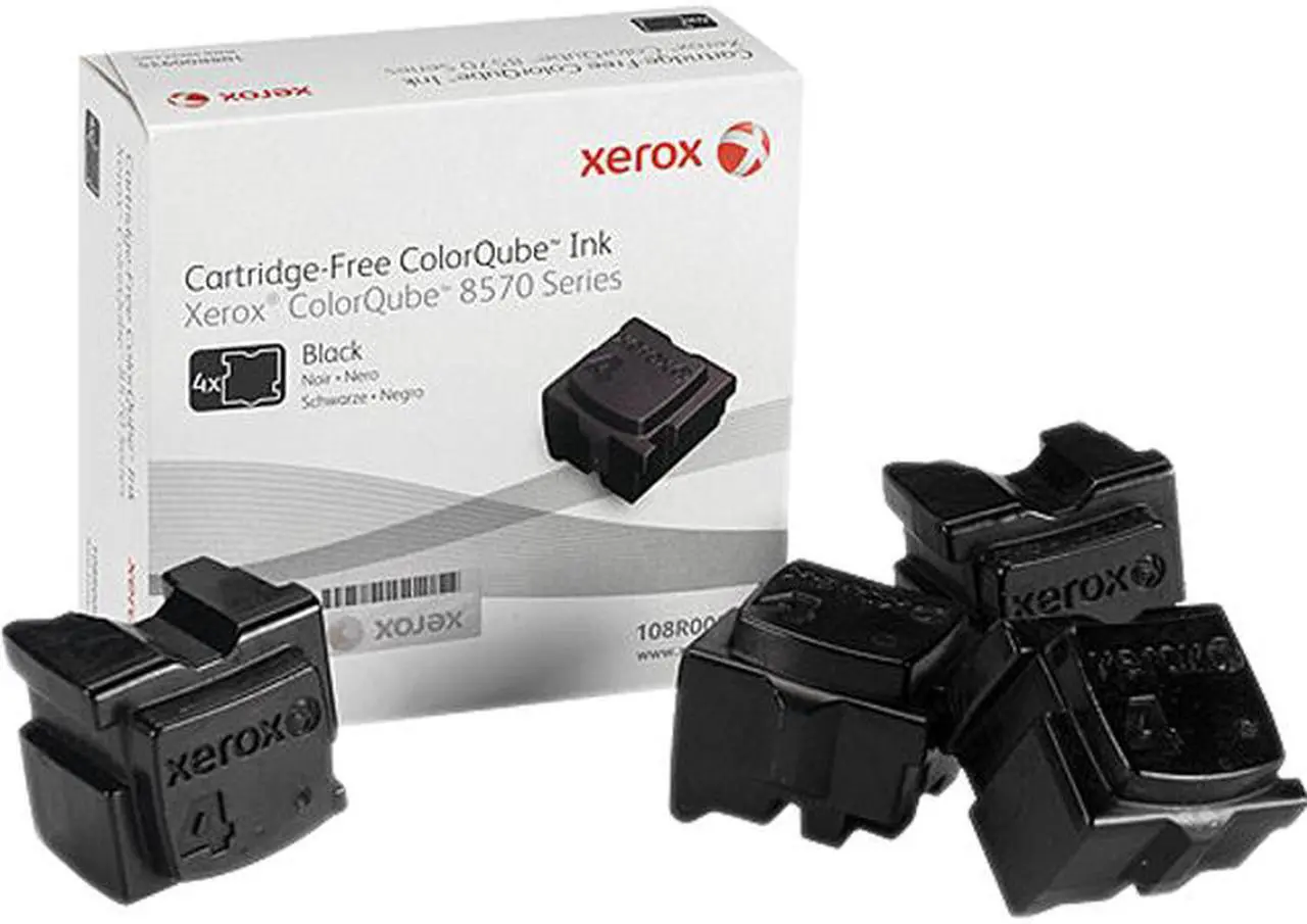 Xerox 108R00930 Solid Ink - 4 Sticks - Black - Newegg.com