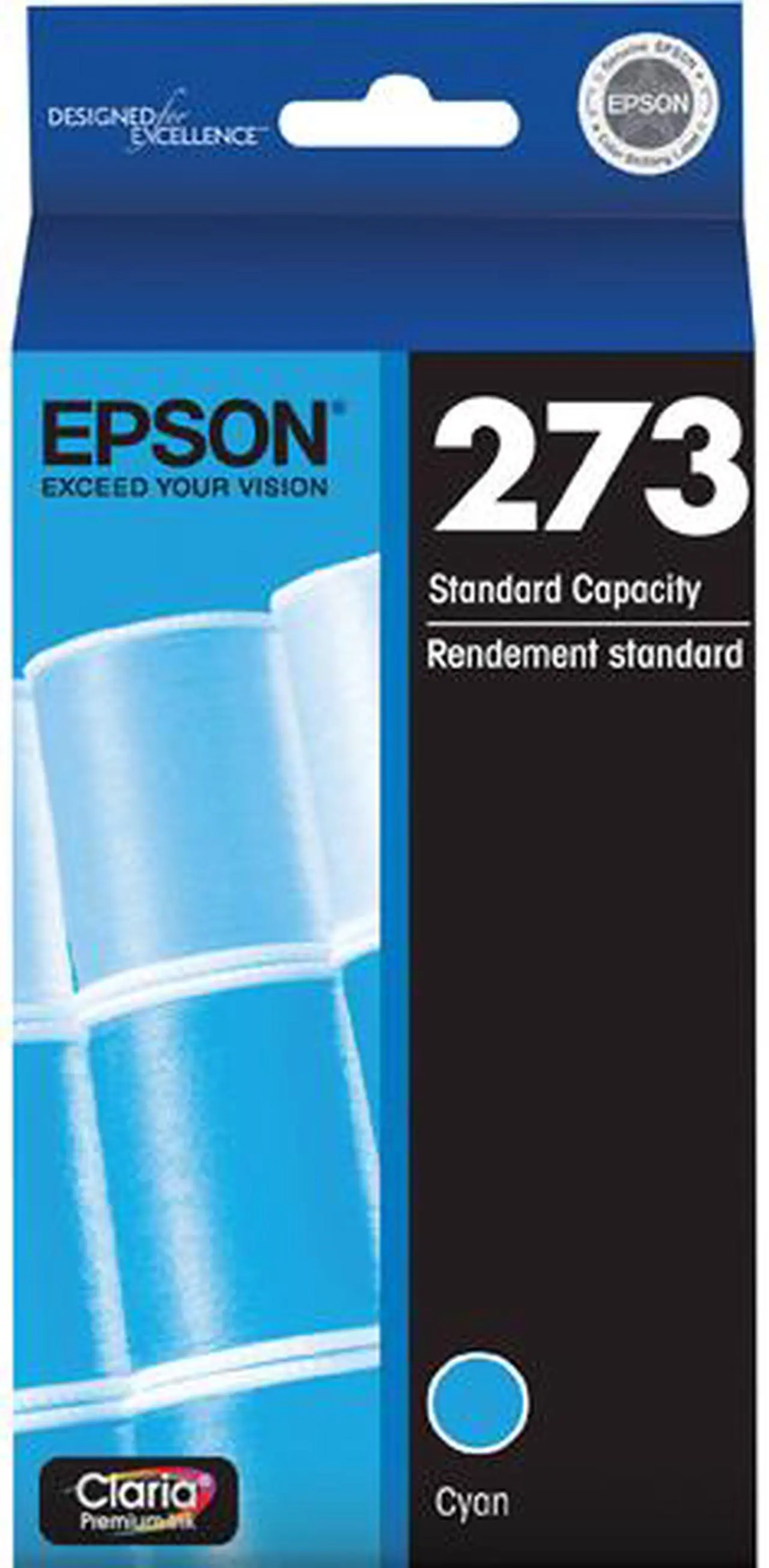 EPSON 273 T273220-S Standard Capacity Ink Cartridge Cyan - Newegg.com