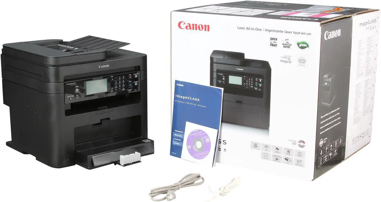 Canon imageCLASS MF216N Monochrome Multifunction laser printer, 24 ppm ...