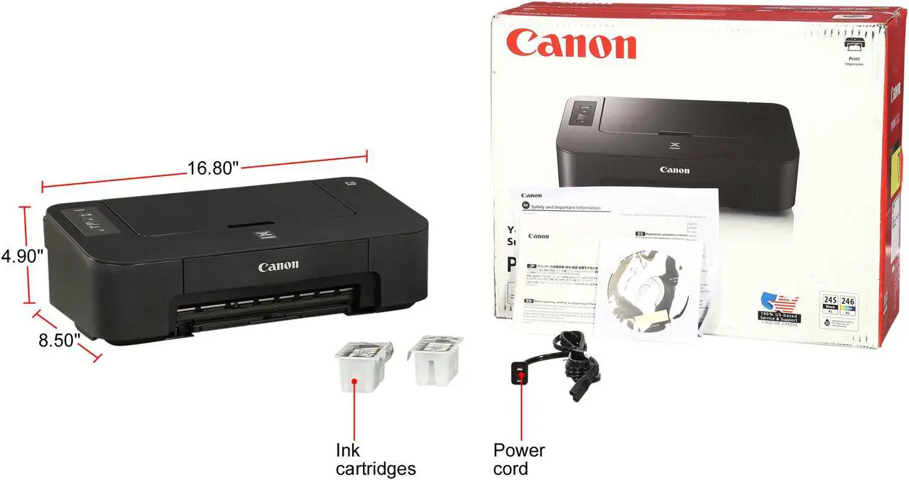 Canon PIXMA TS202 USB color Inkjet Printer Black - Newegg.com