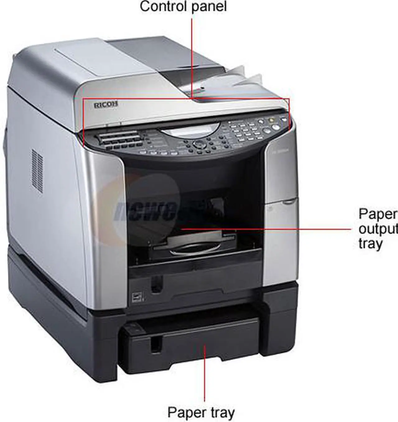 RICOH GX3050SFN Up to GelSprinter InkJet MFC / All-In-One Color Printer ...