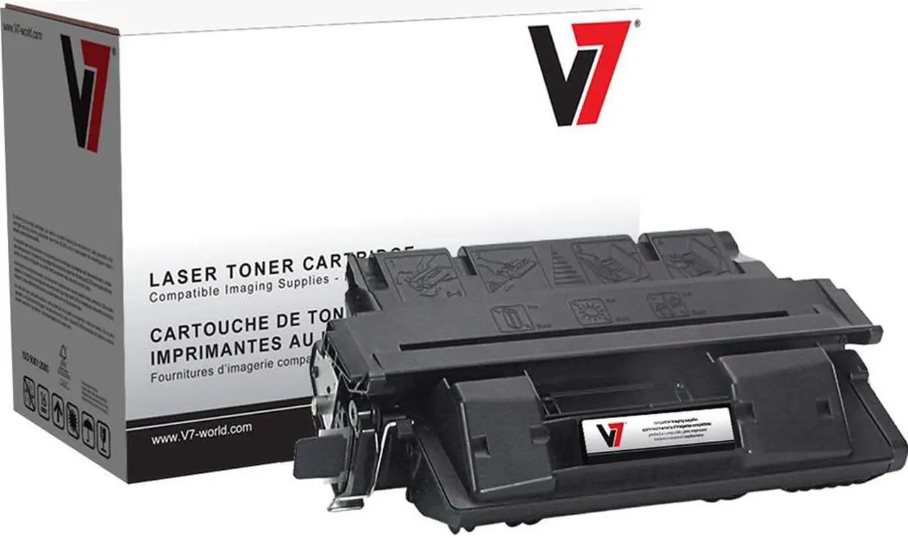 V7 V727X Black LaserJet Replacement Toner Cartridge for HP C4127 ...