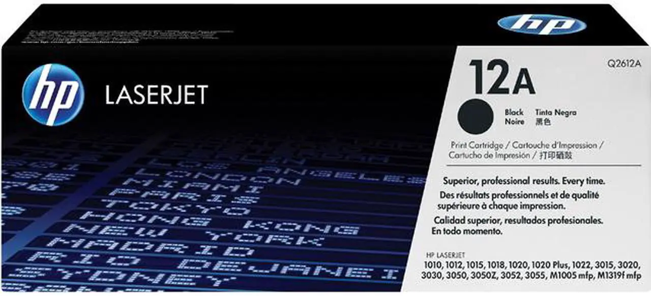 HP 12A Q2612A Original LaserJet Toner Cartridge Black - Newegg.com