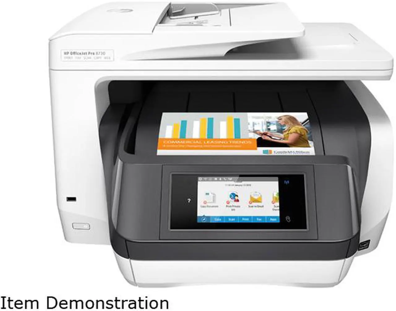 HP Officejet Pro 8730 Wireless All-In-One Color Printer with Duplex ...