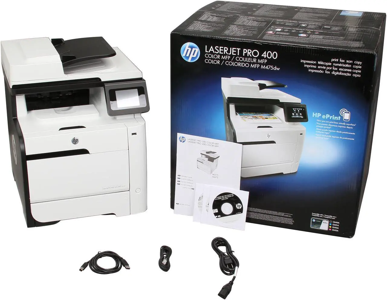 Used - Good: HP LaserJet Pro 400 color MFP M475dw MFP Color Ethernet ...
