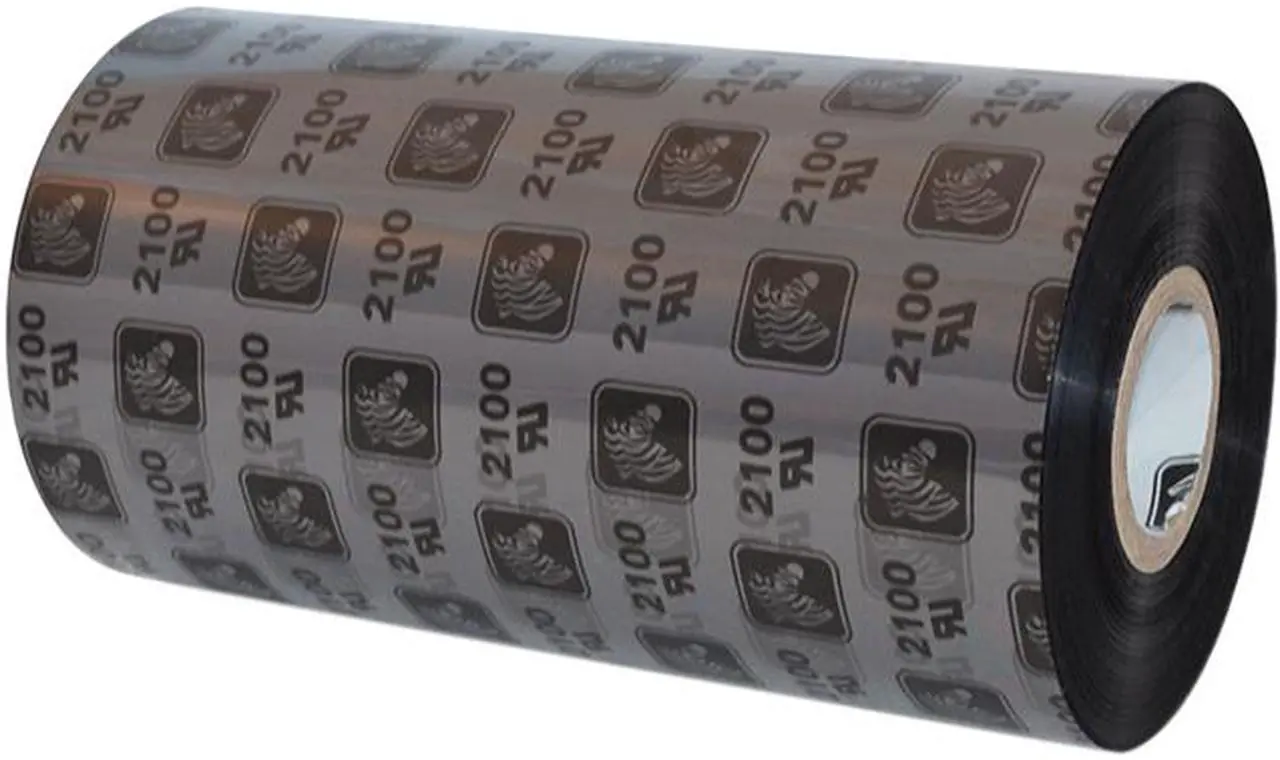 Zebra Wax Ribbon, 6.16 in x 2955 ft, 2100 High Performance for PAX4 ...