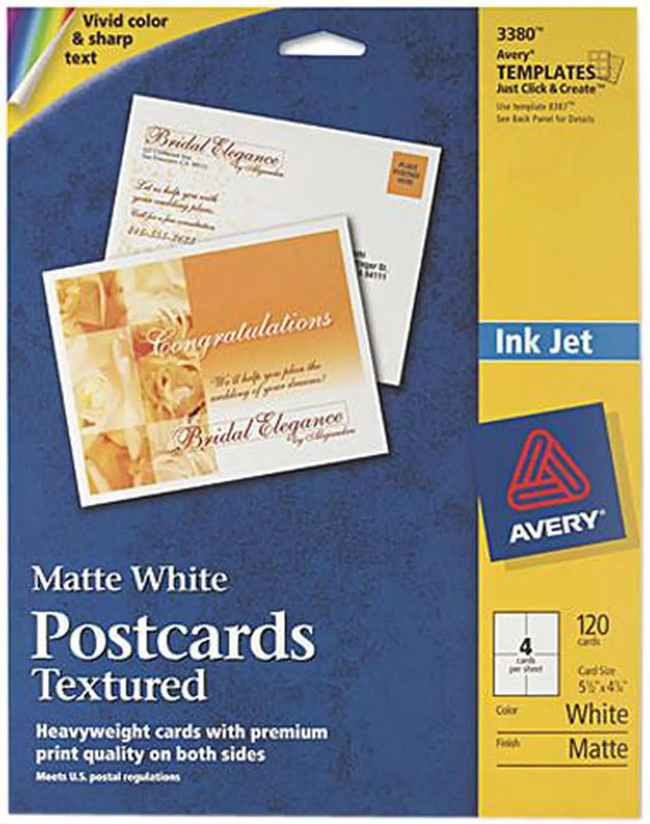 Avery Postcards, Matte, Two-Sided Printing, 5.5" x 4.25", 120 Cards ...