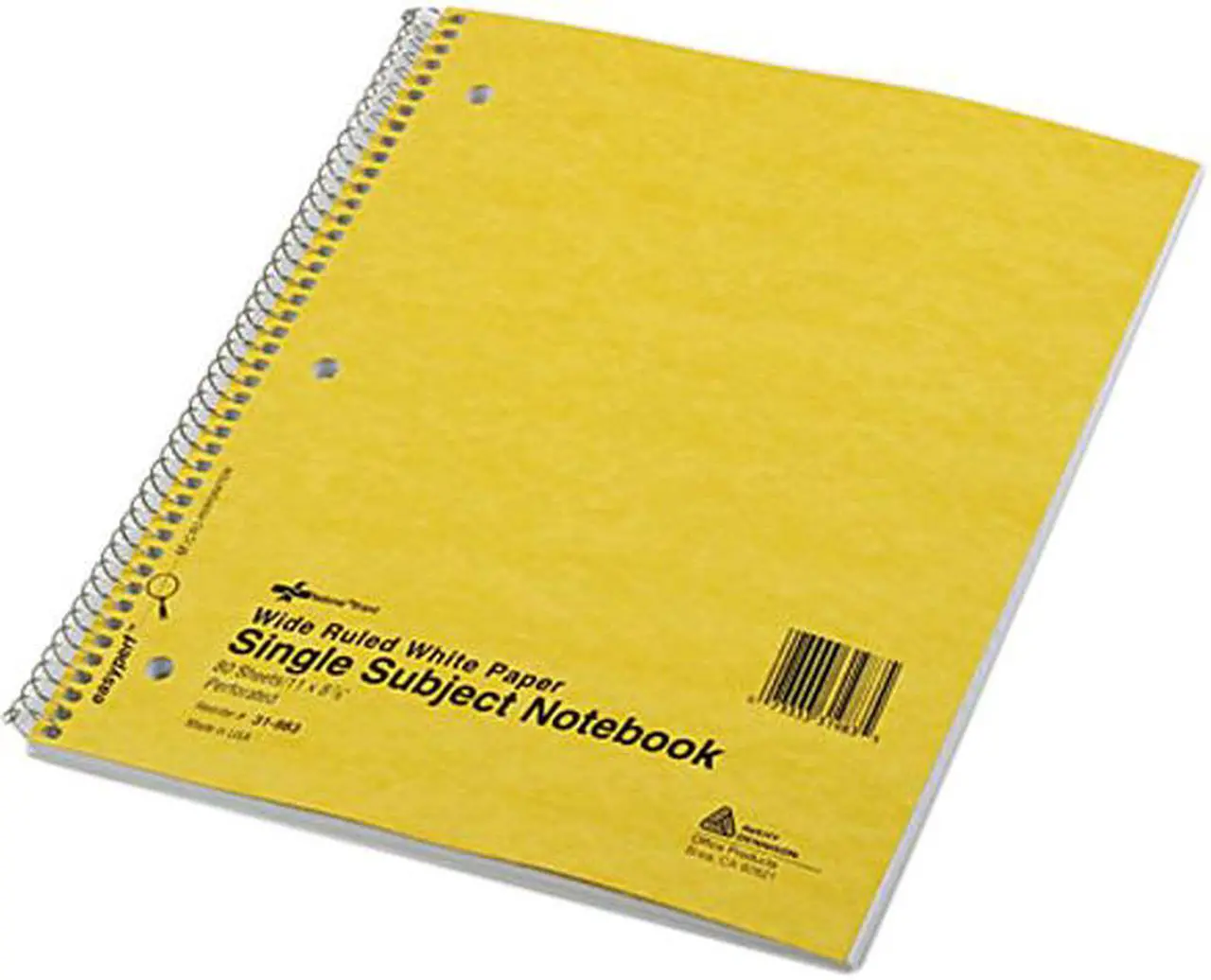 National Brand 31983 Subject Wirebound Notebook, Wide/Margin Rule, Ltr ...