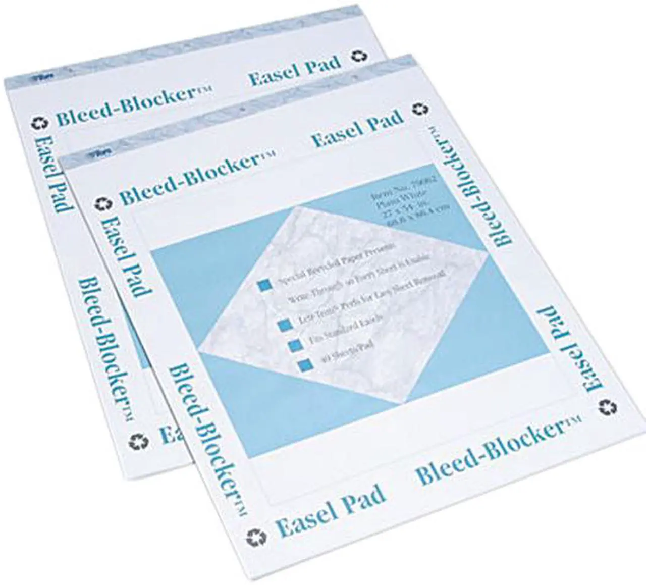 TOPS 79062 - Bleed-Blocker Easel Pad, Unruled, 27 x 34, White, 2 40 ...