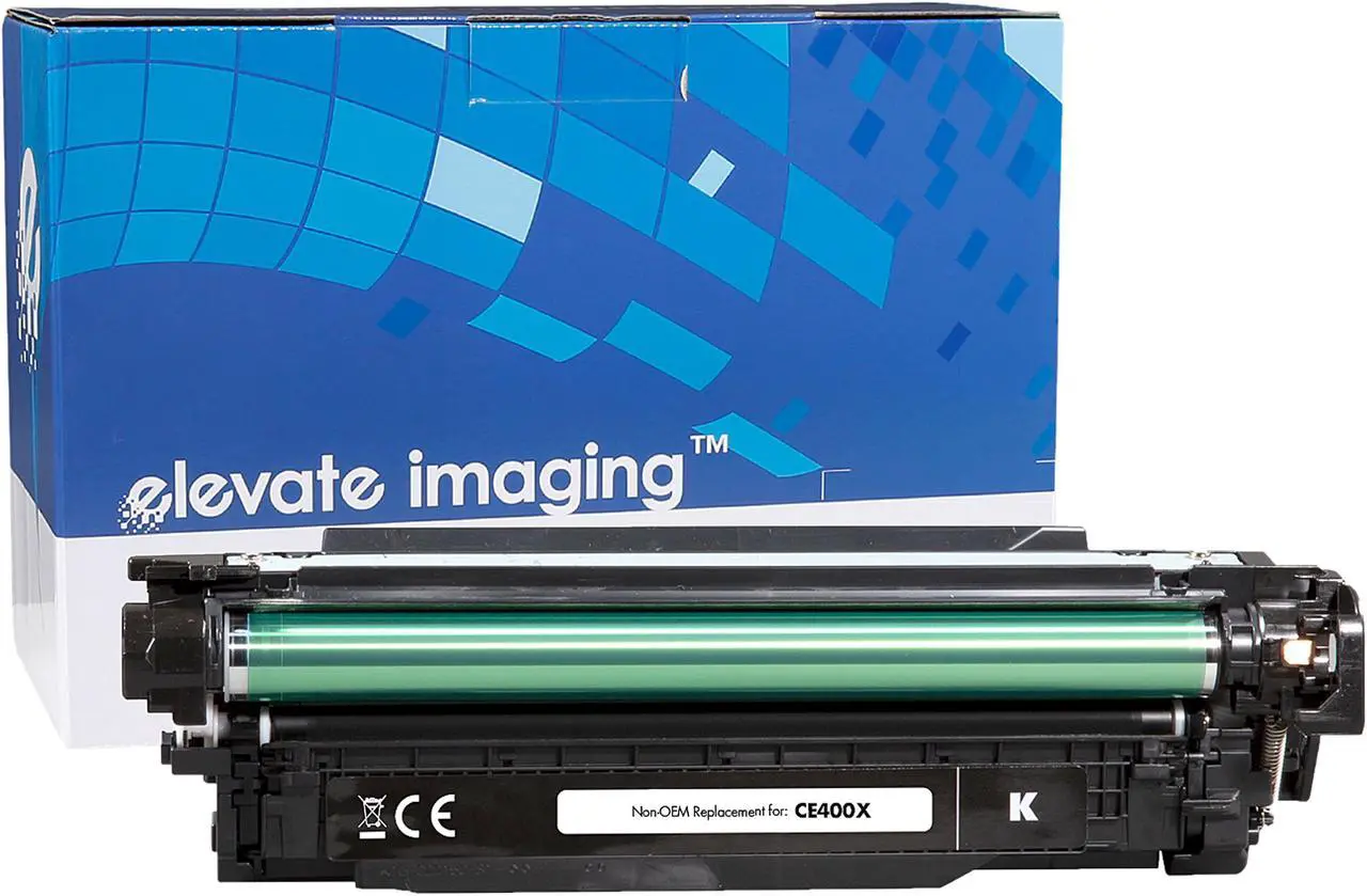 Elevate Remanufactured AHWCE400X Black Toner, Replacement for HP CE400X ...