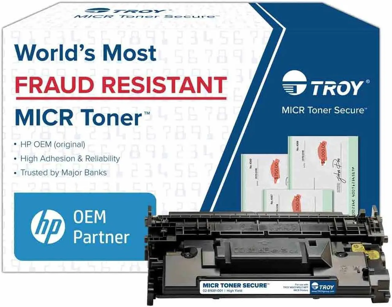 TROY M507, M528 MICR Toner Secure High Yield Cartridge (10,000 Yield ...