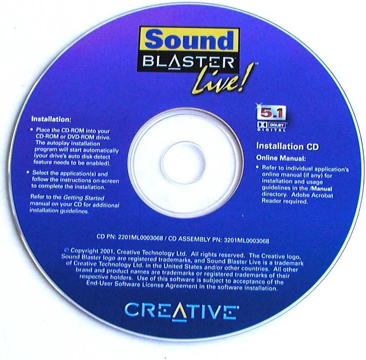 Creative SB0100 Sound Blaster Live! Sound Card - Newegg.com