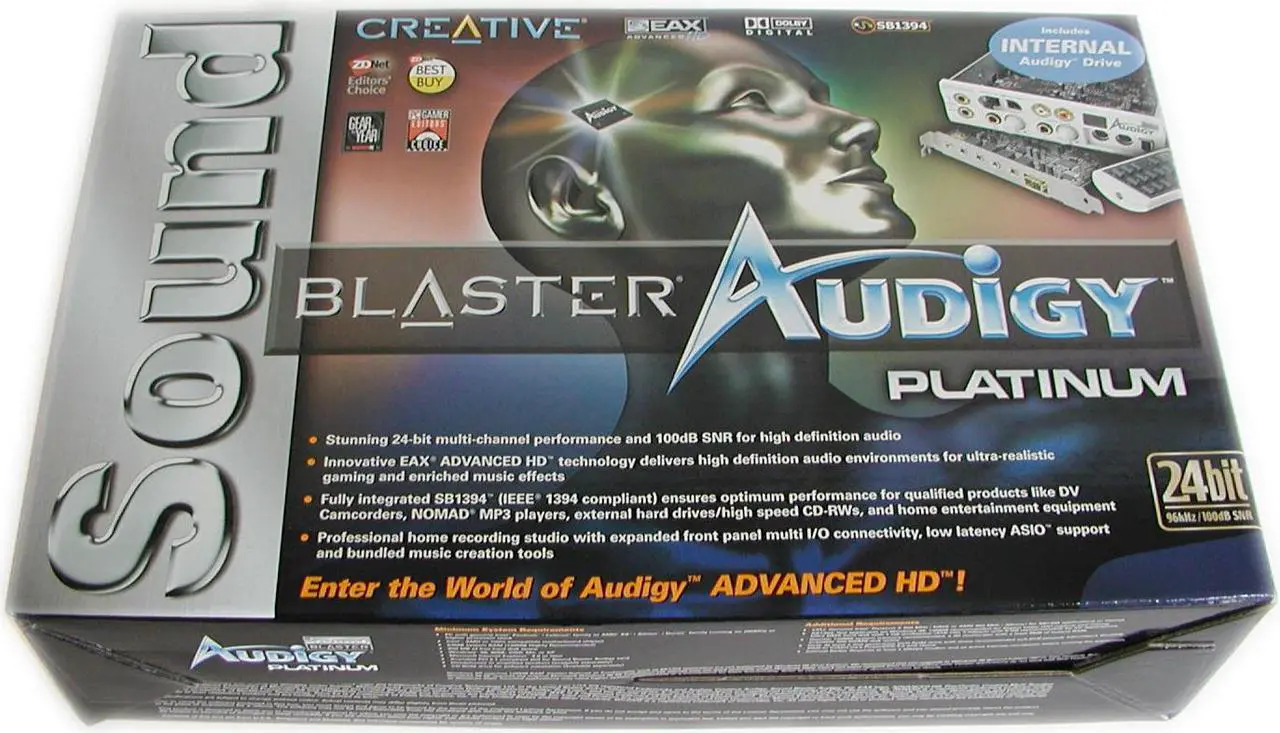 Creative SB0090P Audigy Platinum Sound Blaster - Newegg.com