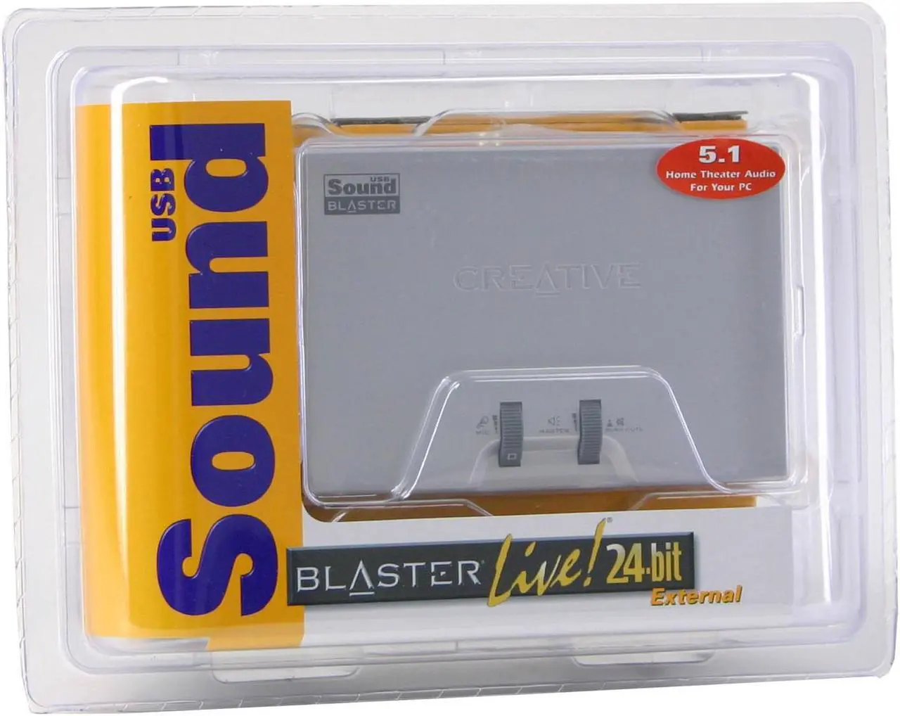 Creative External Sound Blaster Live! SB0490 Sound Card - Newegg.com