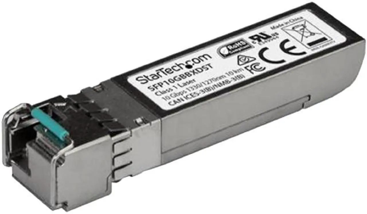 StarTech.com SFP10GBBXDST 10GBASE-BX Downstream SFP+ Transceiver Module - 10 Gbps - 10 km - MSA ...