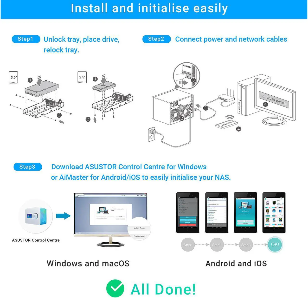Asustor AS7110T 10 Bay Lockerstor 10 Pro Desktop Enterprise NAS ...