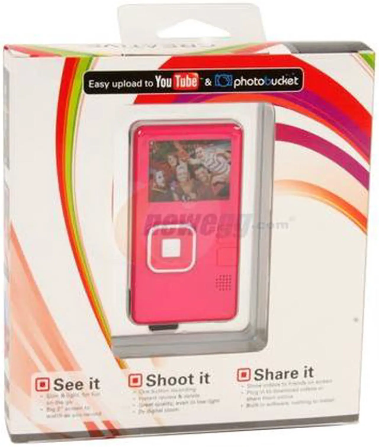 Creative vado Pink CMOS 2.0" LCD 2x Digital 2GB Internal Memory Pocket ...