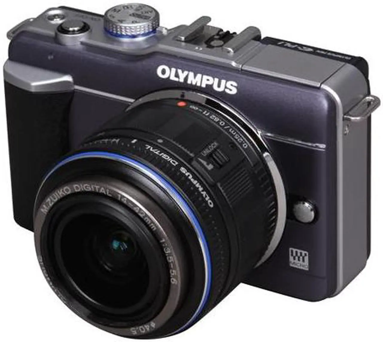 OLYMPUS PEN E-PL1 Blue 12.3 MP 2.7" 230K HyperCrystal AR Coating LCD ...