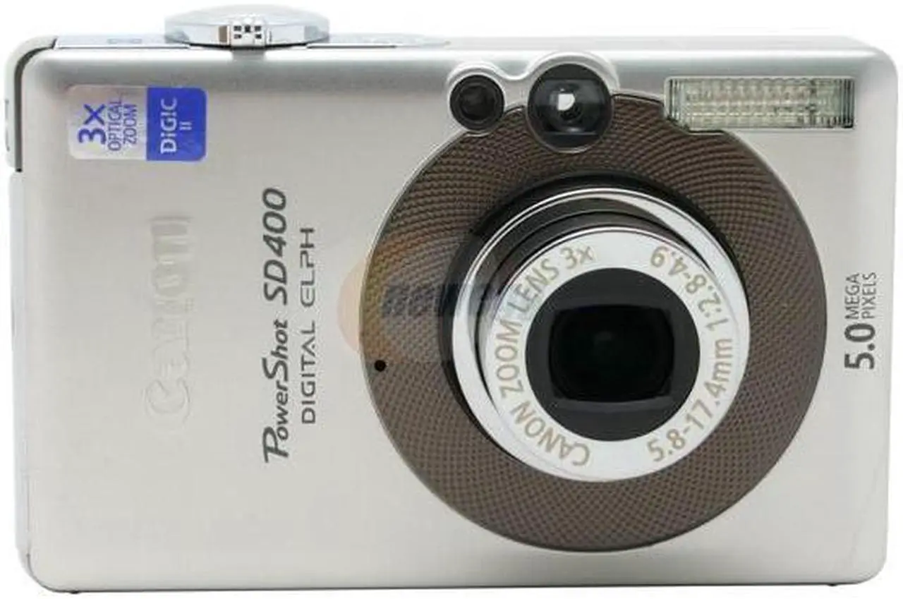 Canon PowerShot SD400 Silver 5.0MP Digital Camera - Newegg.com