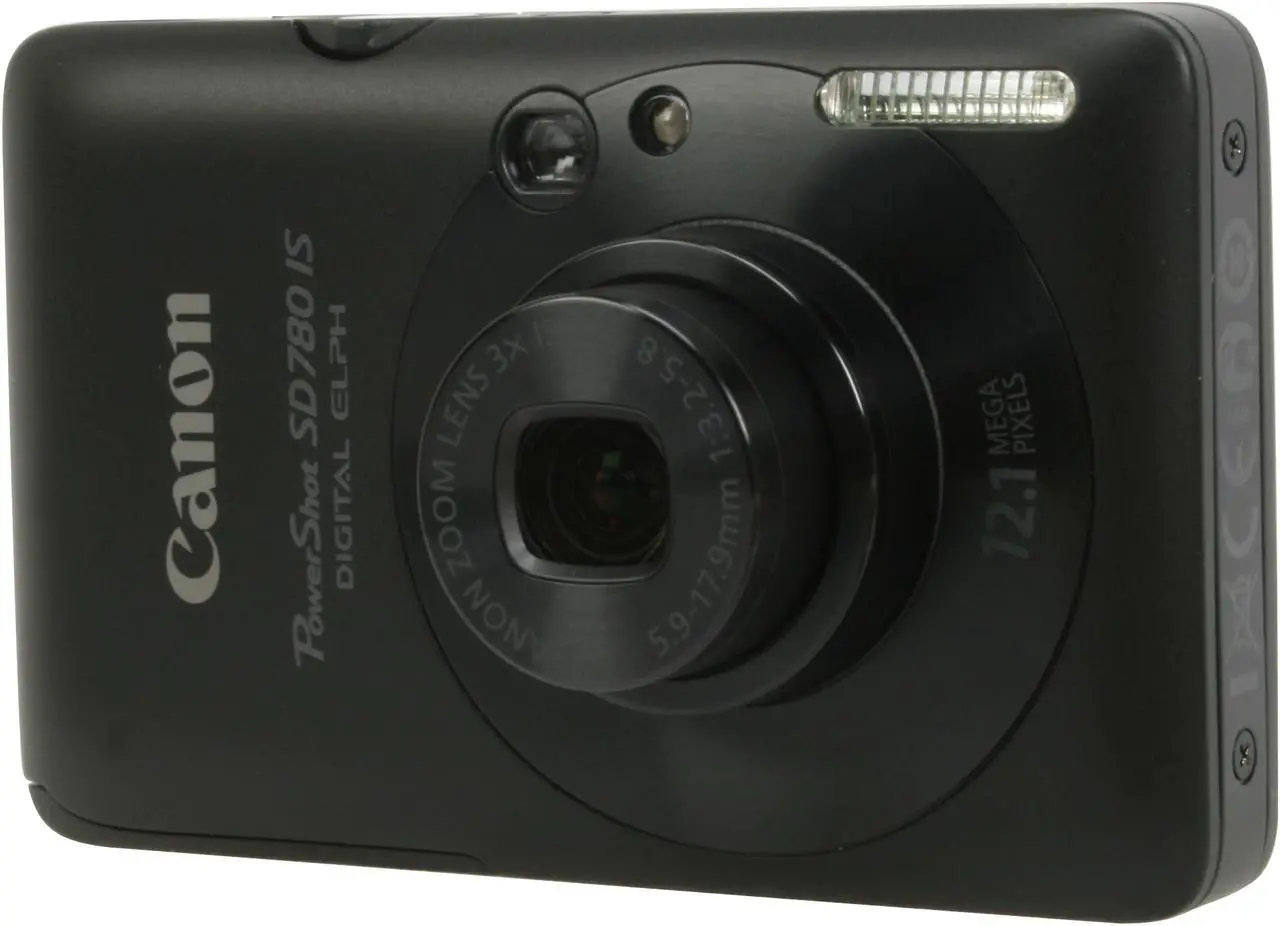 Canon PowerShot SD780 IS Black 12.1 MP Digital Camera - Newegg.com