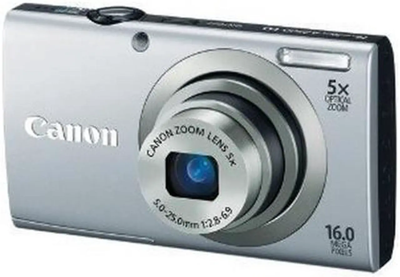 Canon PowerShot A2300 Silver 16.0 MP 28mm Wide Angle Digital Camera ...