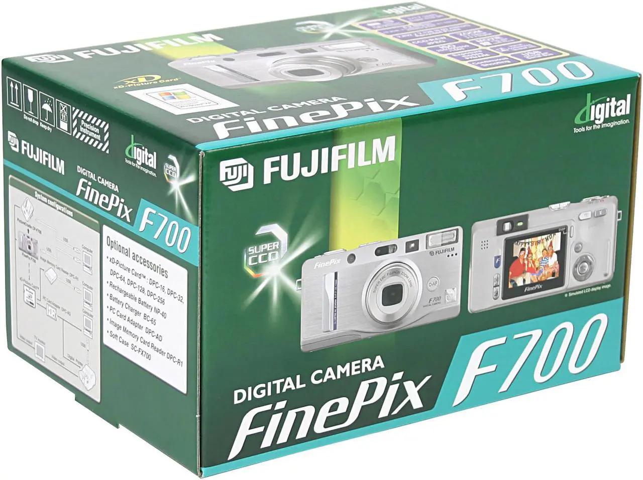 FUJIFILM FinePix F700 Silver 6.2MP Digital Camera - Newegg.com