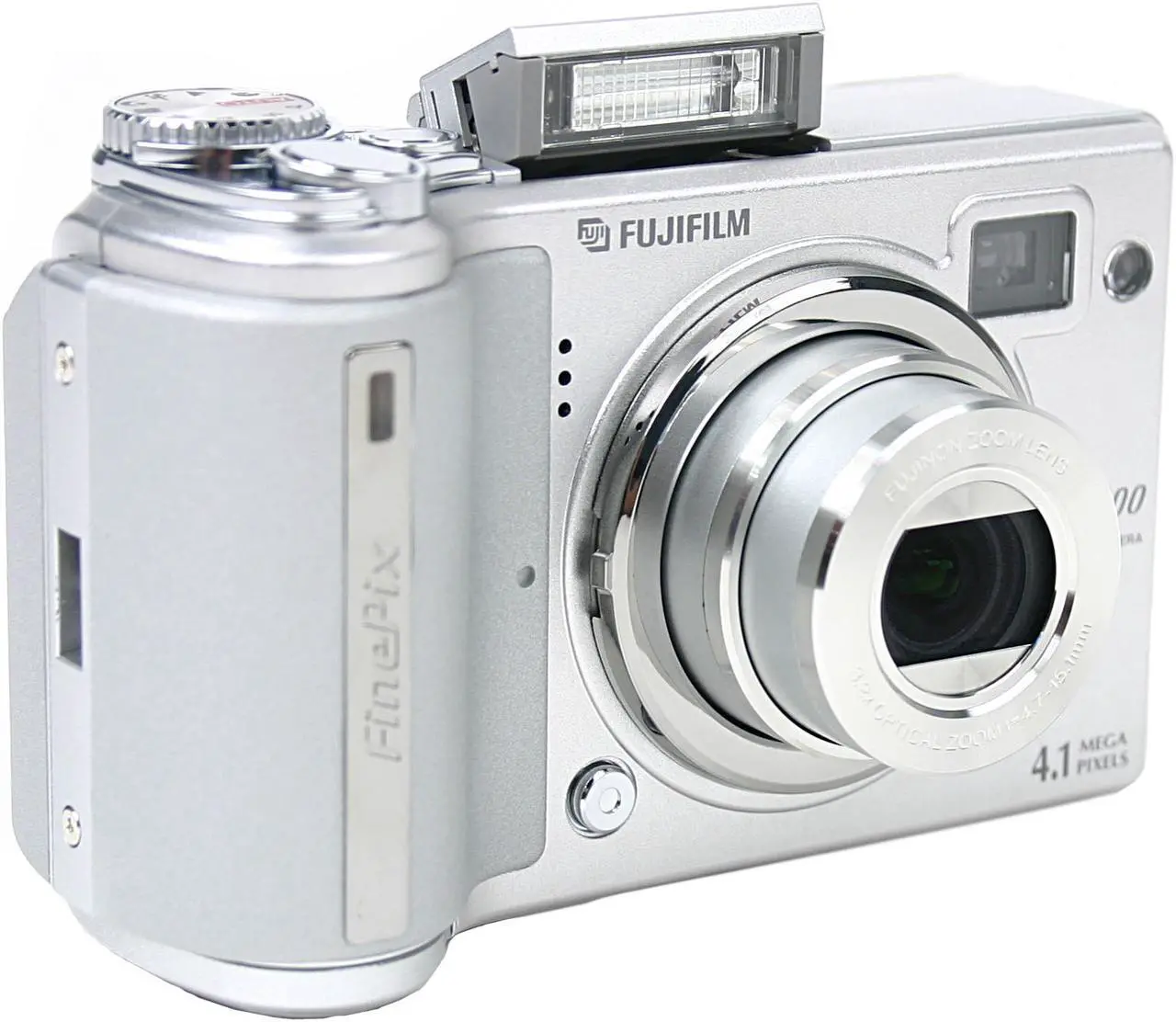 FUJIFILM FinePix E500 Silver 4.1MP 28mm Wide Angle Digital Camera ...