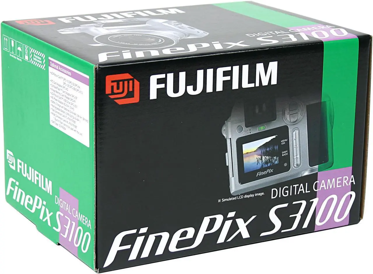 FUJIFILM FinePix S3100 Silver 4.0MP Digital Camera - Newegg.com