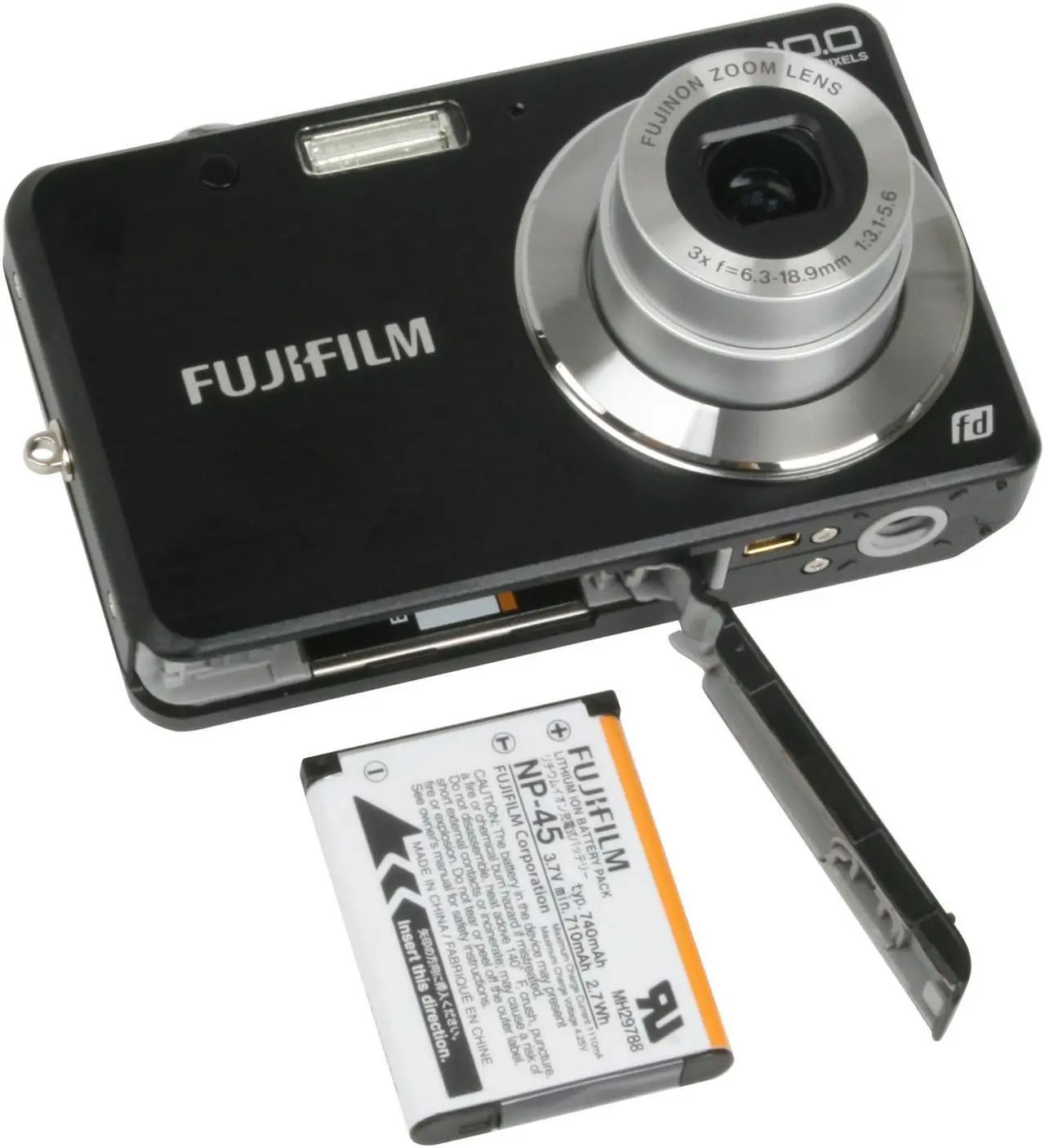 FUJIFILM FINEPIX J20 Black 10.0 MP Digital Camera - Newegg.com