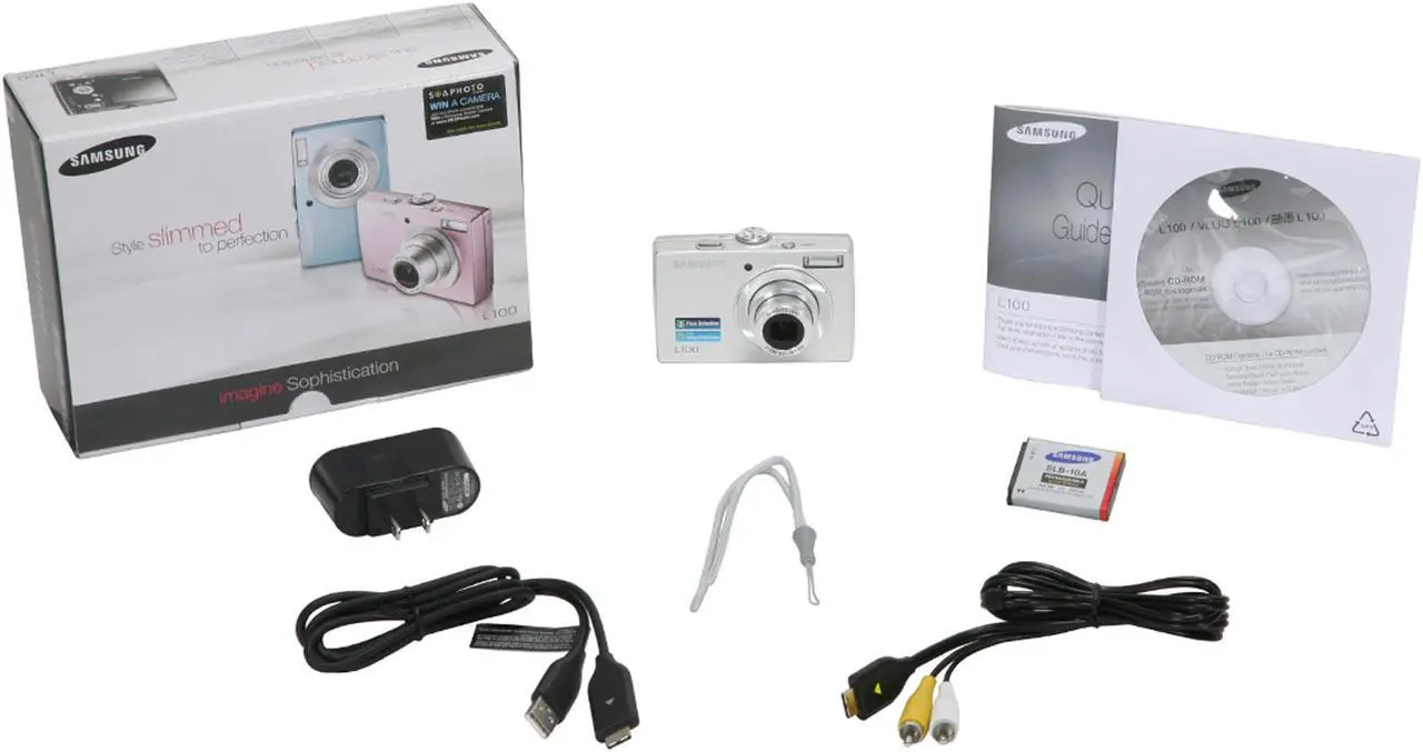 SAMSUNG L100 Silver 8.2 MP Digital Camera - Newegg.com