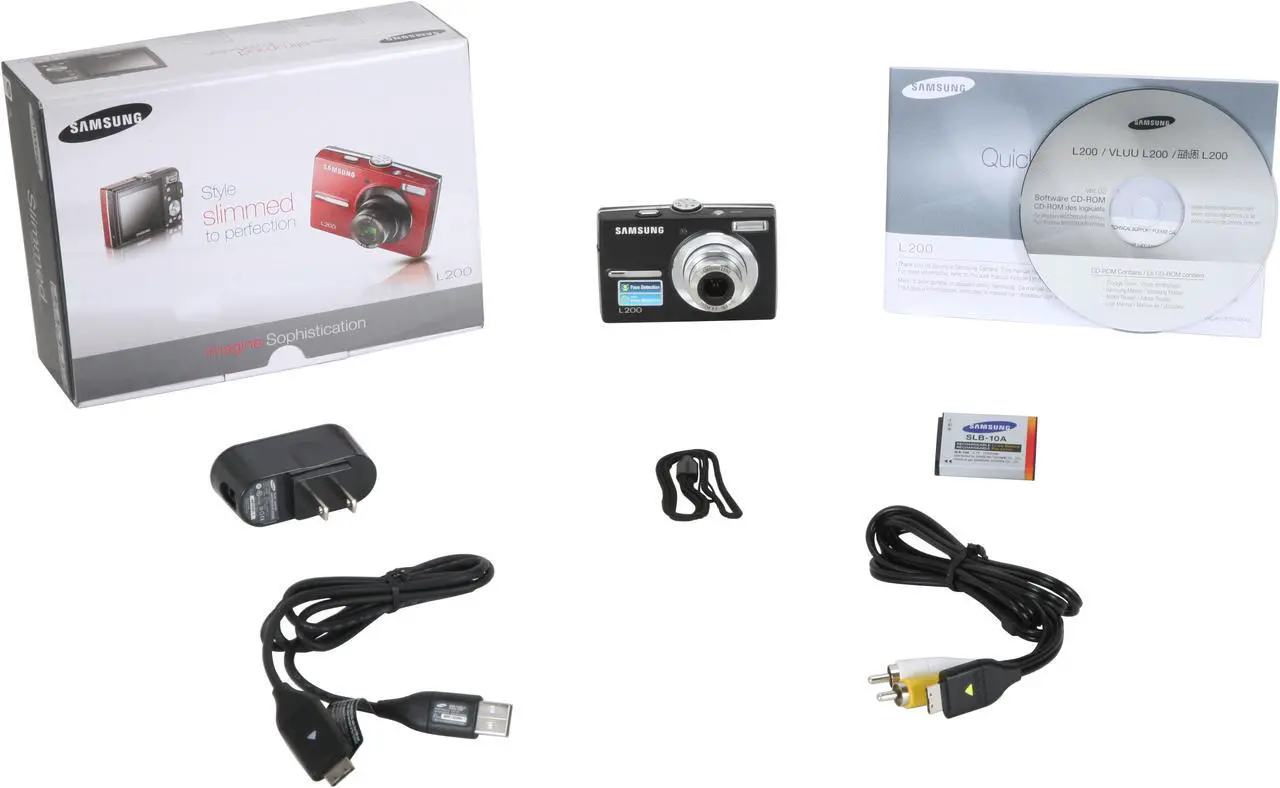 SAMSUNG L200 Black 10.2 MP Digital Camera - Newegg.com