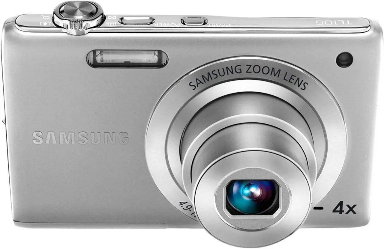 SAMSUNG TL105 Silver 12.2 MP 27.5mm Wide Angle Digital Camera - Newegg.com