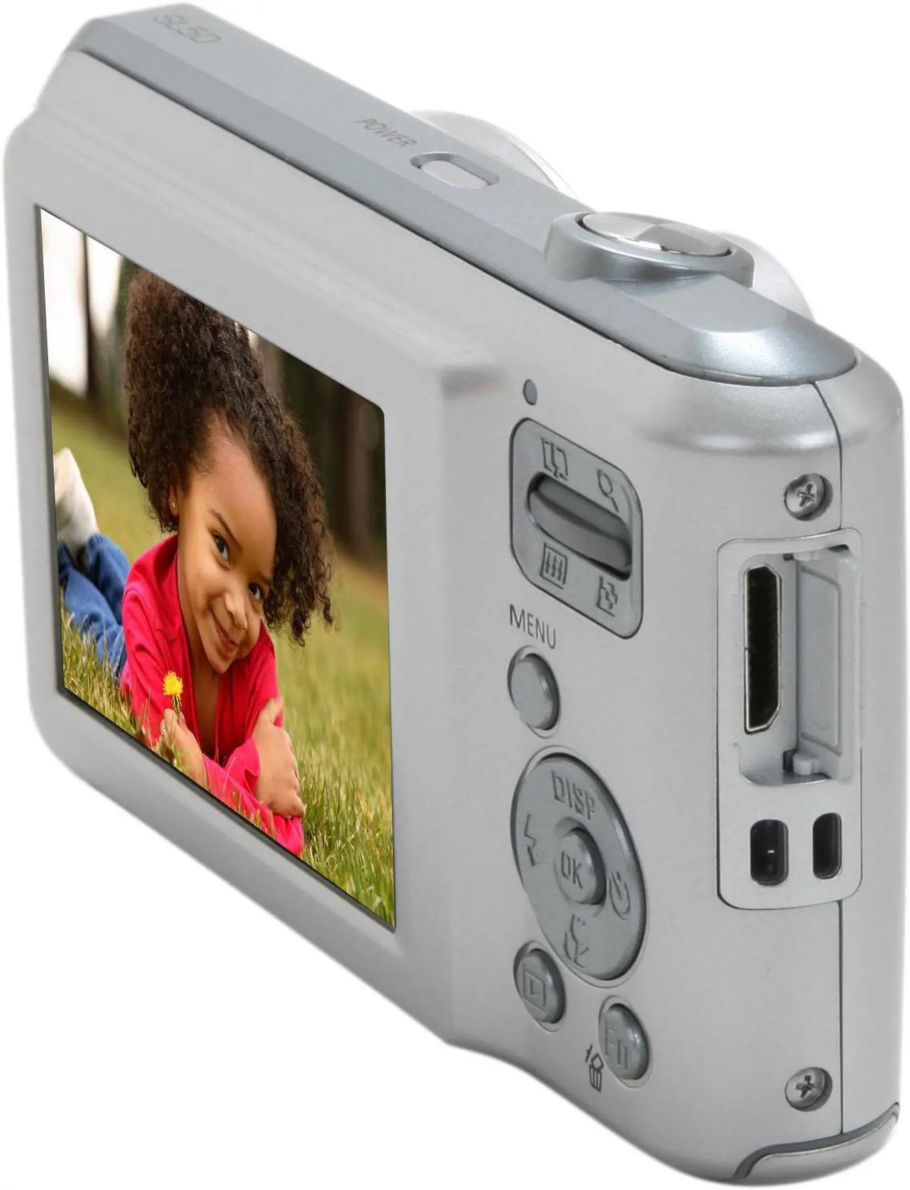 Open Box: SAMSUNG SL50 Silver 10.2 MP 27mm Wide Angle Digital Camera ...