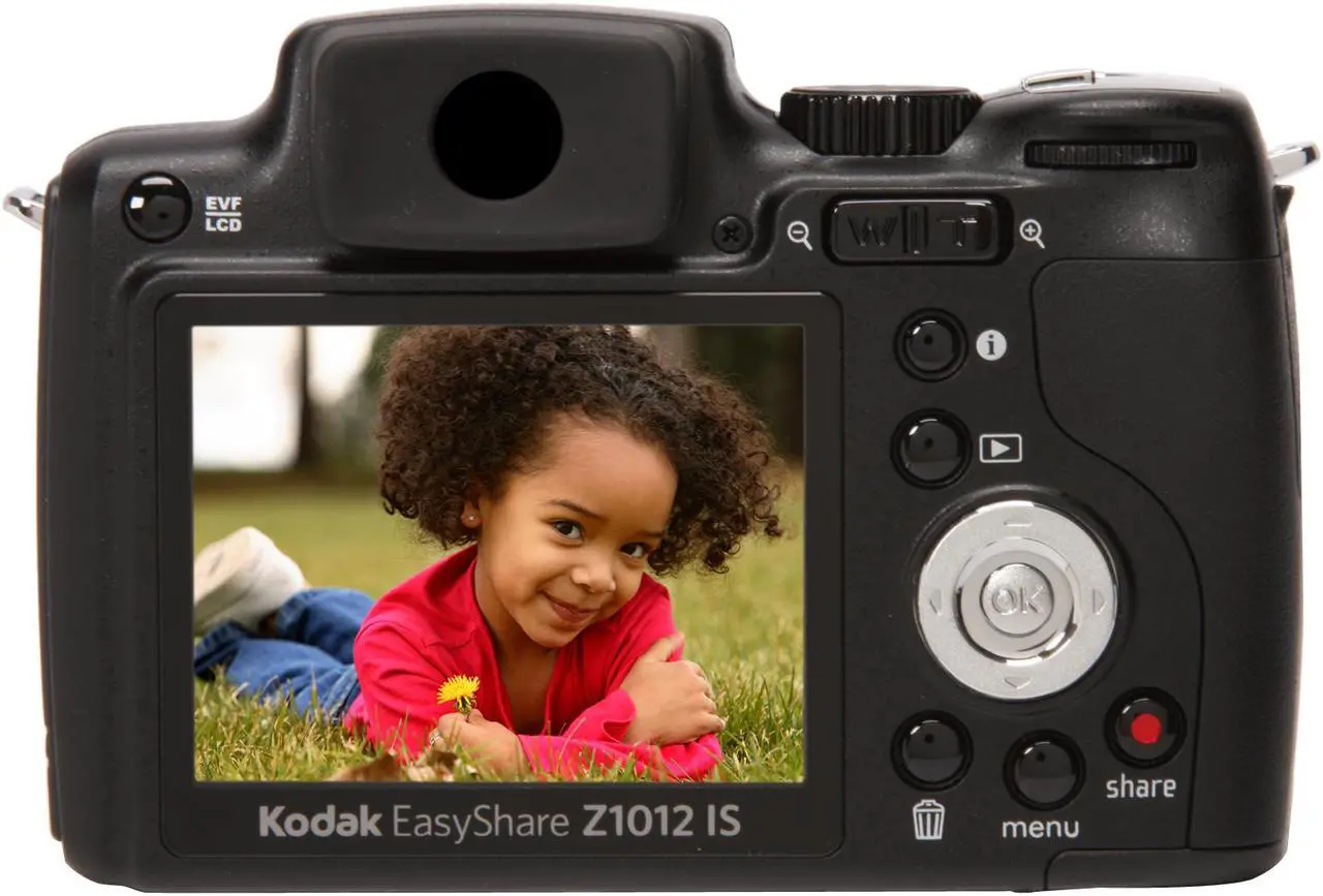 Kodak EasyShare Z1012 IS Black 10.1 MP Digital Camera - Newegg.com