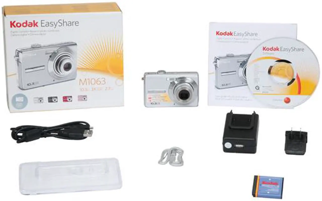 Kodak EasyShare M1063 Silver 10.3 MP Digital Camera - Newegg.com